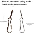 12Pcs Flag Pole Clip Snap Hooks, 304 Stainless Steel Spring Hook for ...