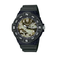 Casio Men's Large Dial Analog Sport Watch with Khaki Nylon Strap ...