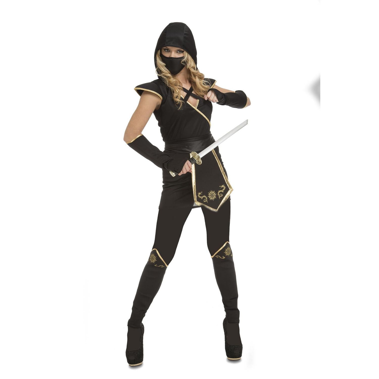 Adult Black Ninja Woman Costume - Walmart.ca