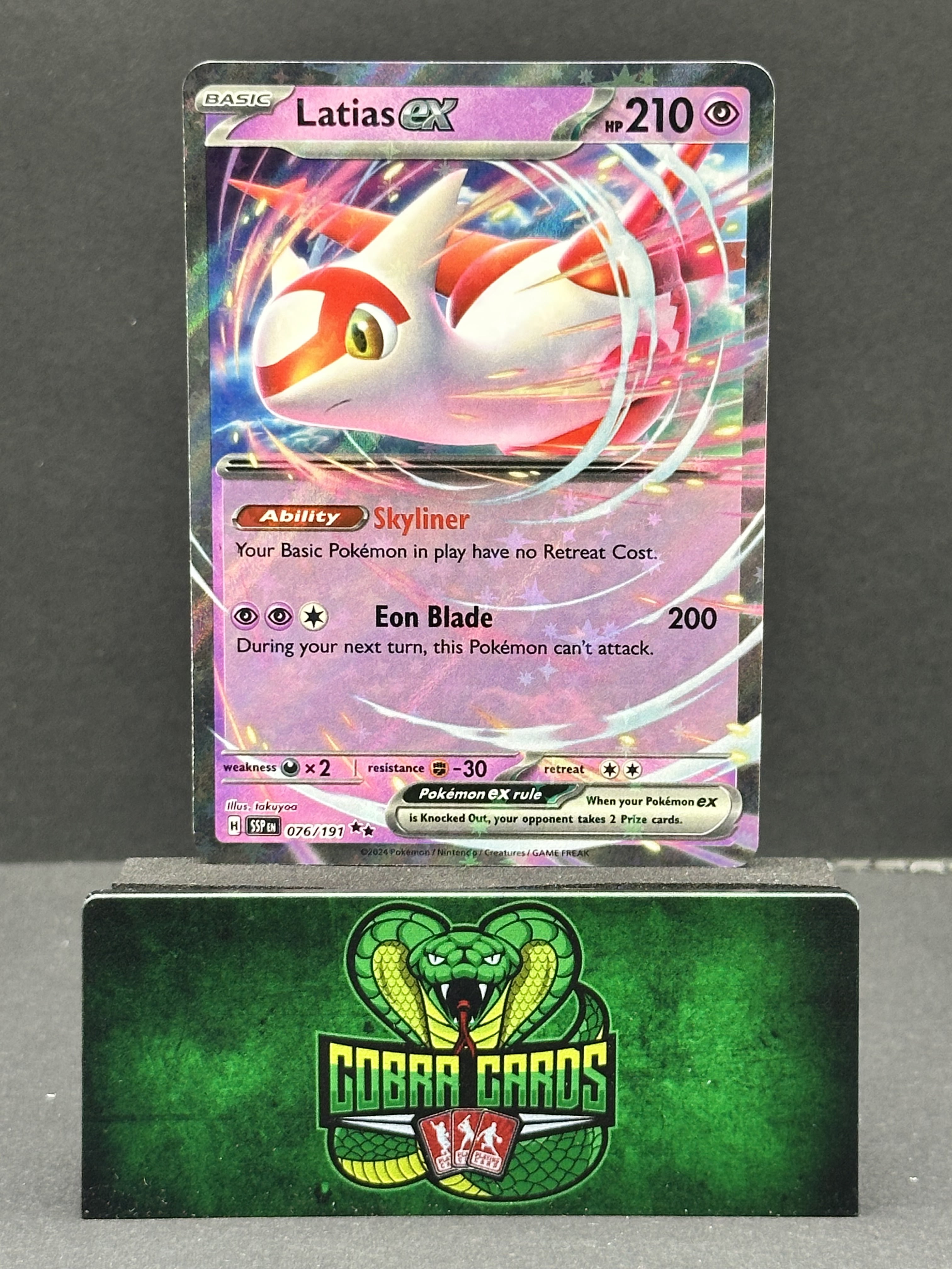 2024 Surging Sparks Latias EX Holo Double Rare RR #76/191 - Walmart.com