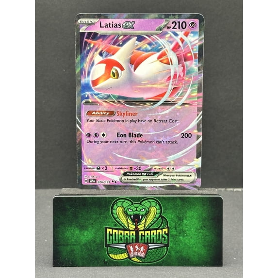 2024 Surging Sparks Latias EX Holo Double Rare RR #76/191 - Walmart.com