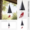 Cardinal Bird Triangle Wind Chime, Decorative Metal Bell Hanging ...