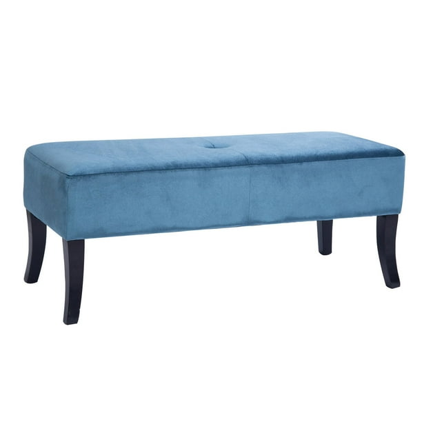 Antonio 46" Wide Bench in Velvet - Walmart.com - Walmart.com