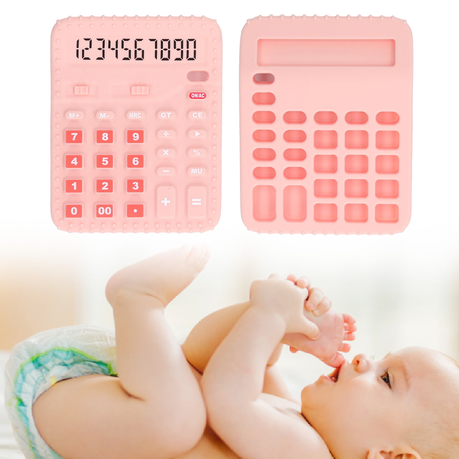 Click here for Estink Calculator Baby Toy  Soft Silicone Infant T... prices