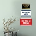 Classic Framed Restricted Access Sign (Black Gold) - Medium - Walmart.com