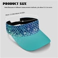 Aplkyhs Blue Mermaid Scale Women's Golf Shirt and Sun Visor Hat Set ...