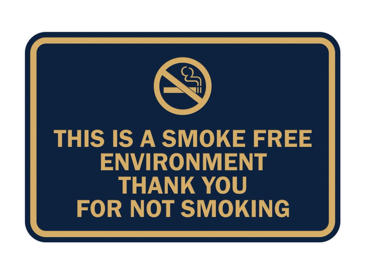 Classic Framed This is a Smoke Free Env Thank you for not smoking Sign ...