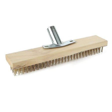 JOYWEI 12" Stiff Steel Wire Broom Head, Sweeping Brush, Heavy Duty ...