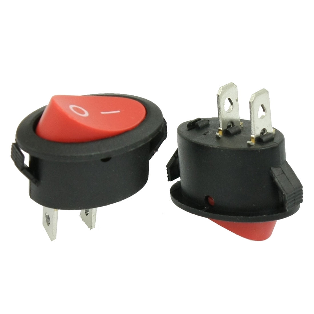 2xAC 6A/250V 10A/125V NO-OFF I/O 2 Position SPST Oval Boat Rocker ...