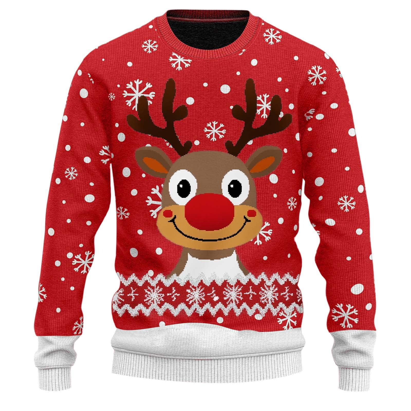 Click here for Luogenli Christmas Sweaters For Men Big And Tall C... prices