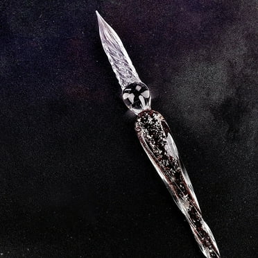 Bueautybox Handmade Glass Dipped Pen Set - Crystal Signature Pen with ...