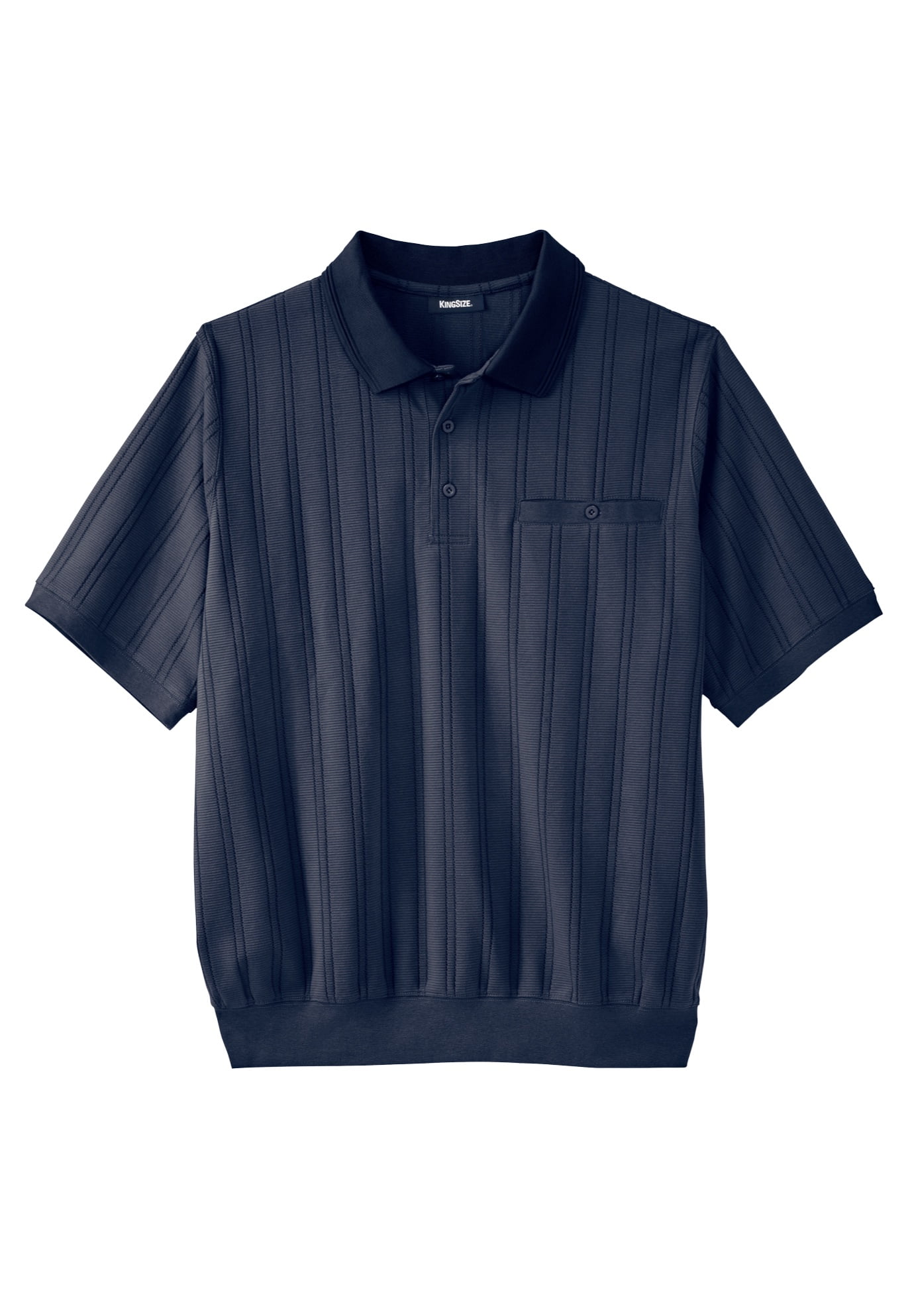 Kingsize Men's Big & Tall Banded Bottom Polo Shirt - Walmart.com