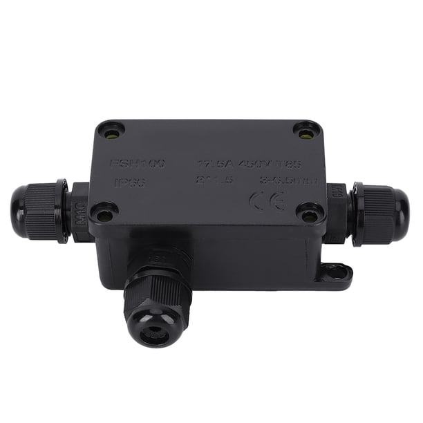Cable Junction Box, 1 In 2 Out Mini Waterproof Junction Box, Antistatic ...