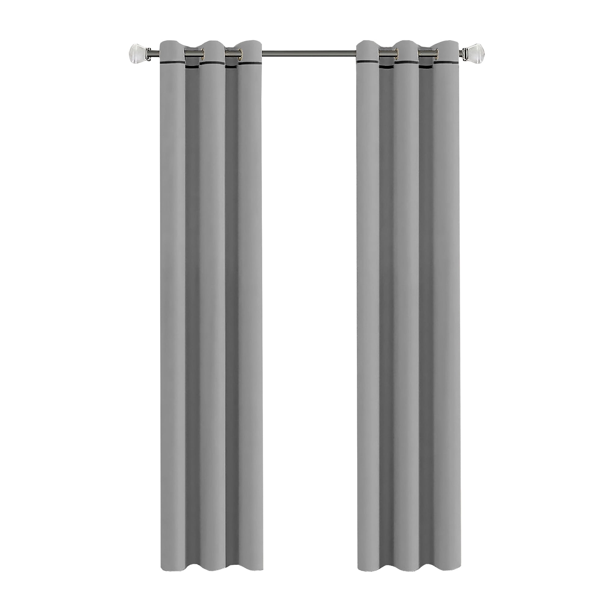 Cortinas Black Out Castelog Lisa Gris Plata con Argollas C8078 | Bodega ...