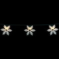 Northlight 10-Count White Glittered Snowflake Christmas Light Set, 6ft ...