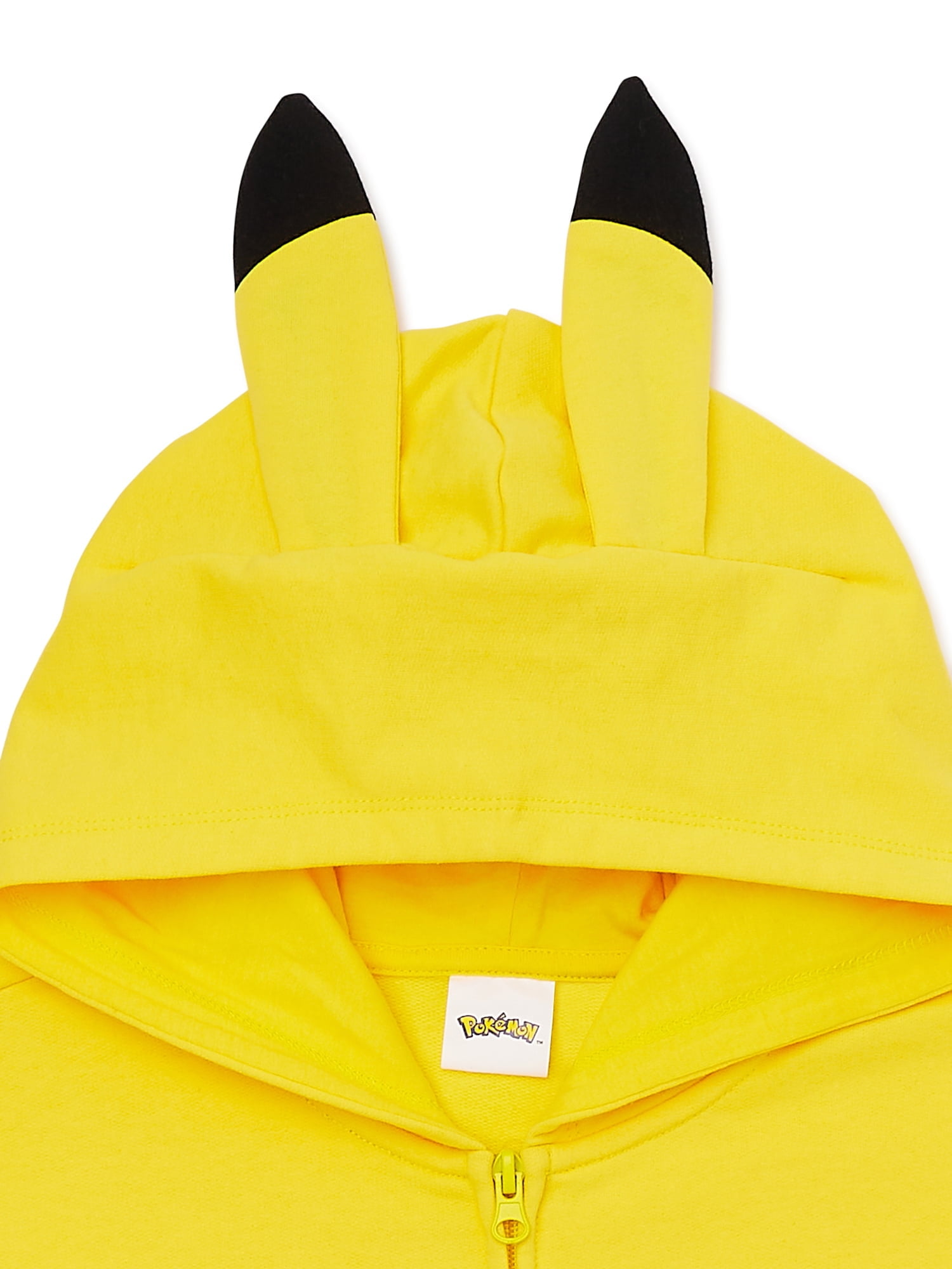 Pokémon Boys Long Sleeve Pikachu Cosplay Full-Zip Hoodie, Sizes 4-18 ...