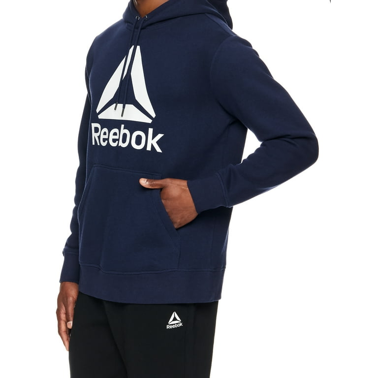 Reebok Men's and Big Men's Big Delta Logo Fleece Hoodie Reebok Men's and Big Men's Big Delta Logo Fleece Hoodie