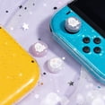 XZZ Ghost Thumb Grips | Halloween Gothic Clear Jelly Glitter Joystick ...