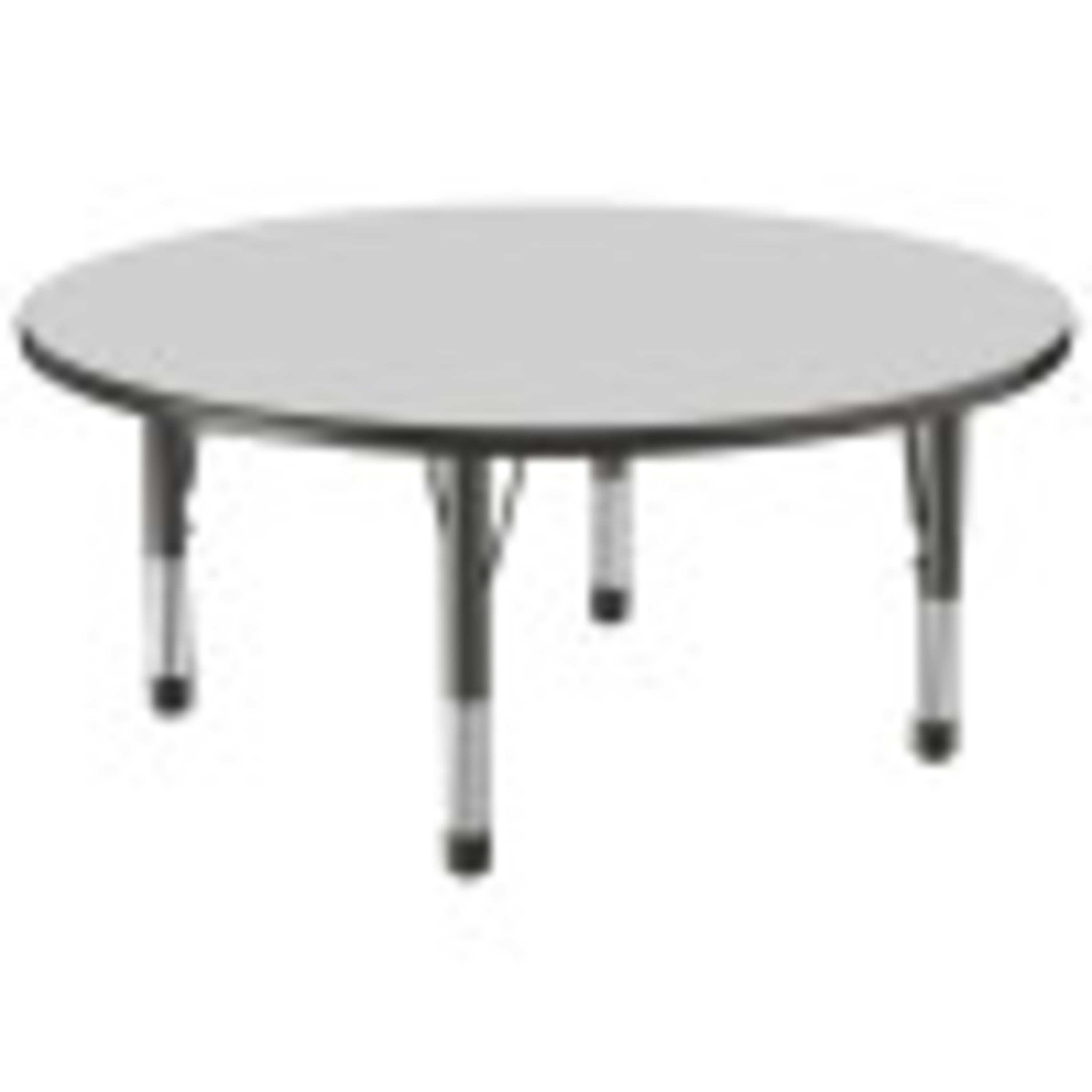ECR4Kids 48in Round Everyday T-Mold Adjustable Activity Table Grey ...