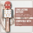 Portable Wireless Bluetooth Karaoke Microphone Holiday Gifts Rose Gold ...