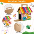 24 Pcs Dog Party Favor Boxes,Kraft Paper Design Foldable Dog House ...