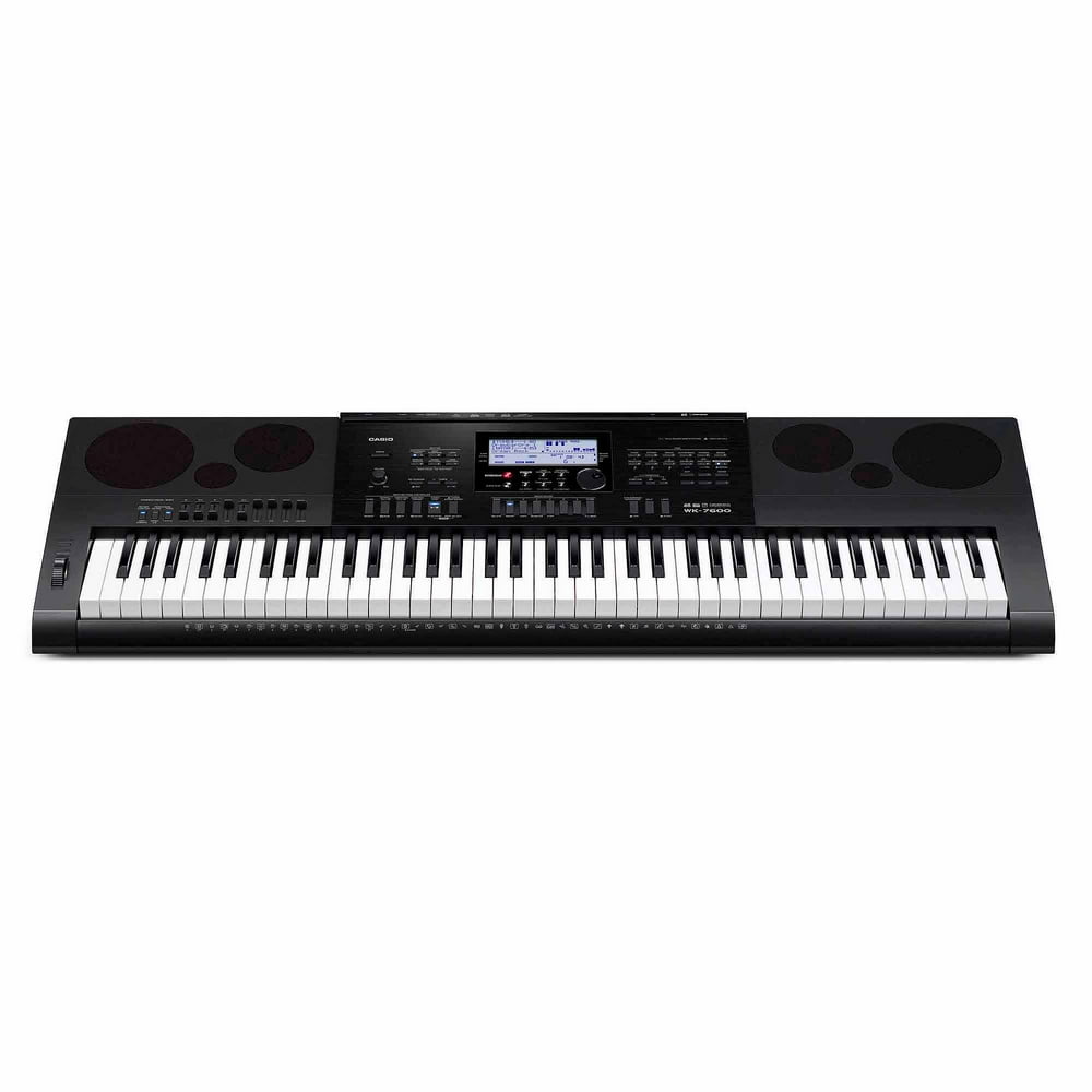 Casio WK-7600 76-Key Workstation Keyboard with Power Supply - Walmart ...