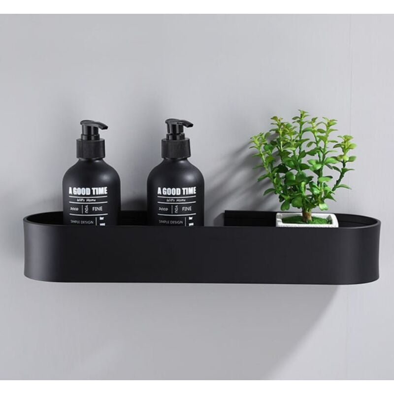 Click here for Unbranded (Black Aluminum) Shower Shelf - No Drill... prices
