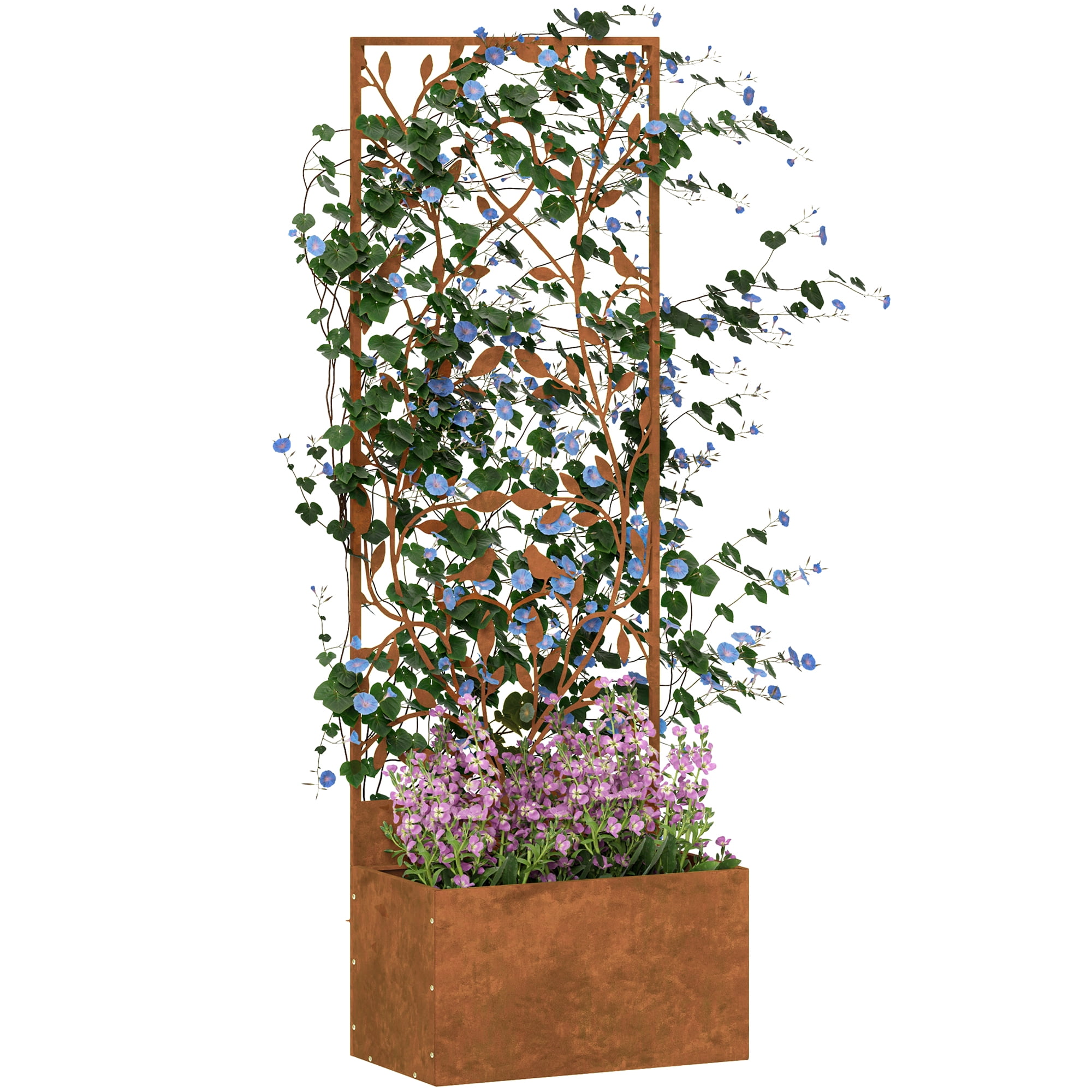 Click here for Outsunny Raised Garden Bed With Outdoor Privacy Sc... prices