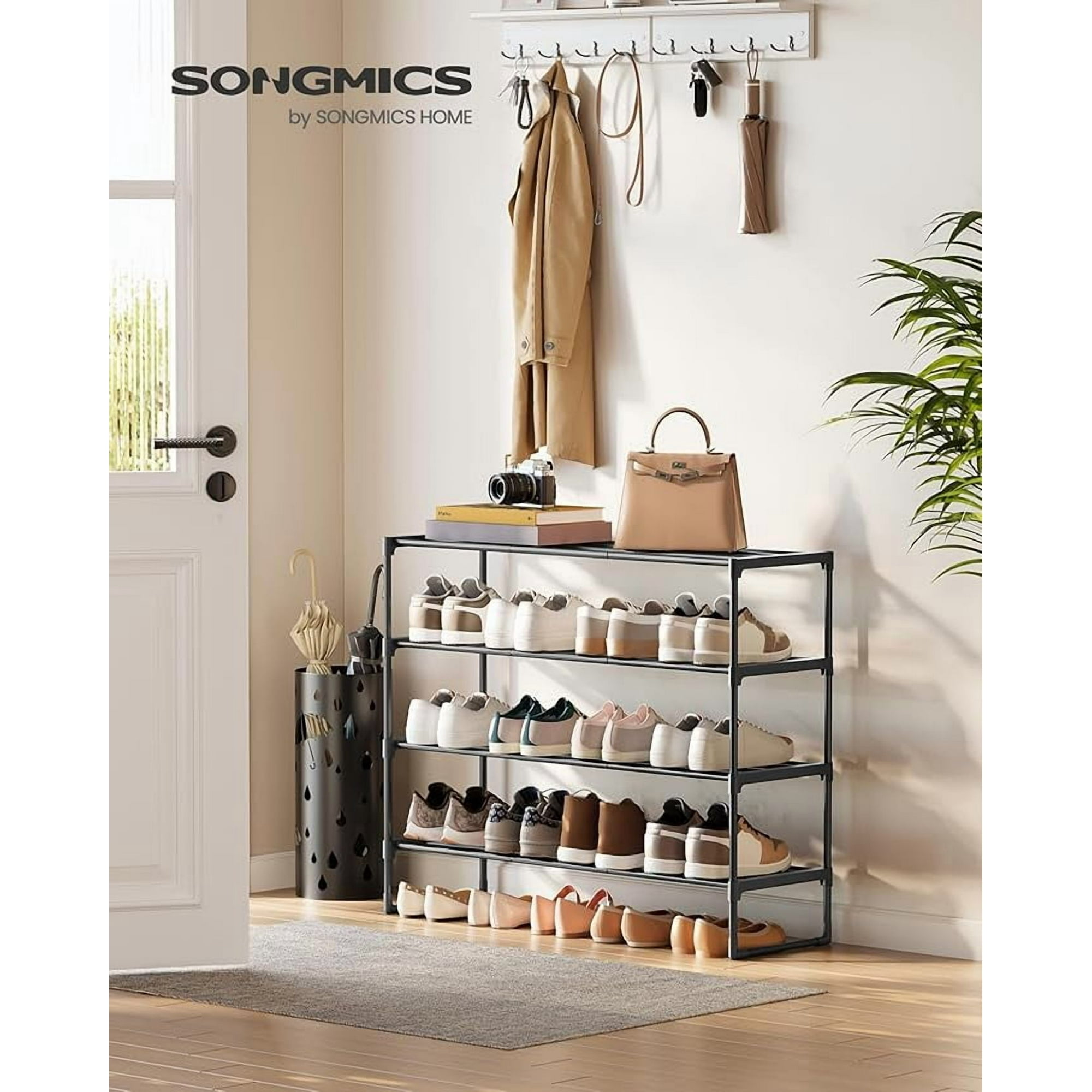 Click here for Songmics Shoe Rack  4-Tier Shoe Organizer  Sturdy... prices