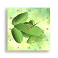 3drose, Image of Large Green Cartoon Frog on Pastel Yellow Green and ...
