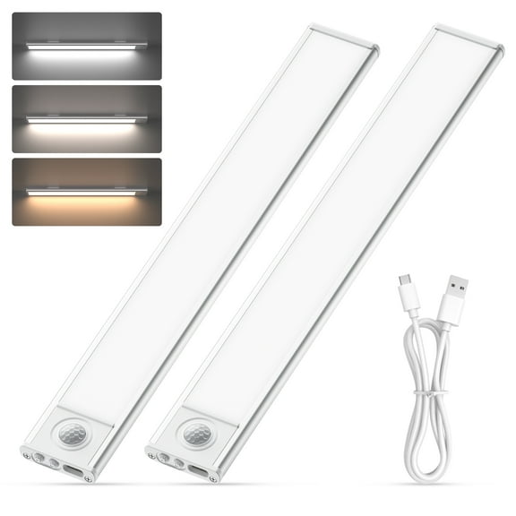 6 Pack Under Cabinet Lights Wireless, 58 LED Motion Sensor Light Indoor ...