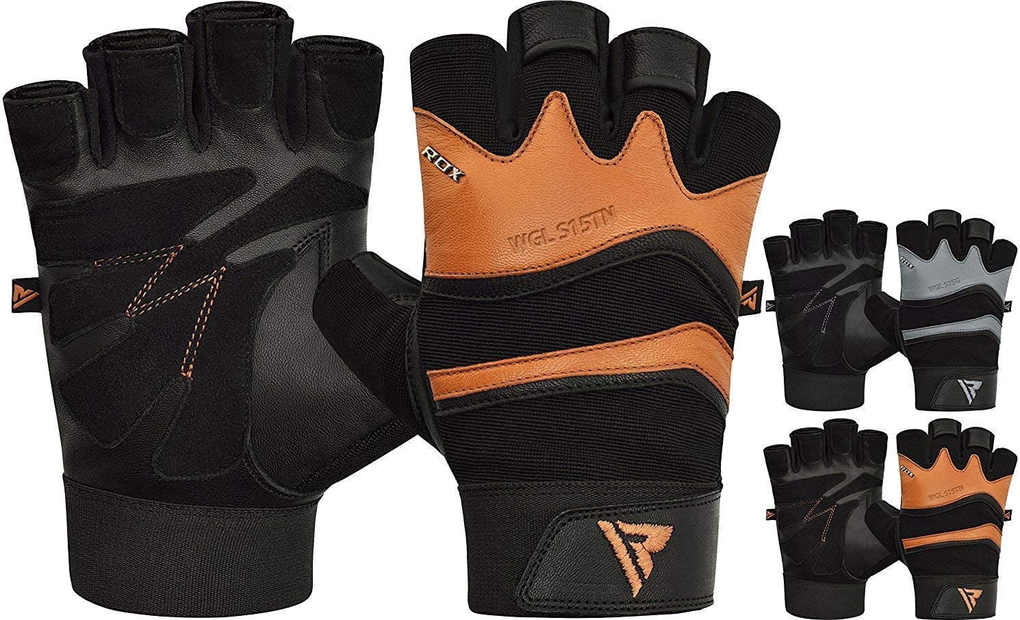 RDX Weight Lifting Gloves for Gym Workout Breathable, Cowhide Leather ...