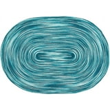 Ombre Chenille Braided Rug 27X45 Black - Walmart.com