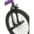 "Mongoose Brawler 20"" BMX Freestyle Trick Bike, Single Speed, Purple, Girls with Mag Wheels ...