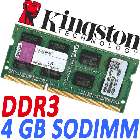 Memoria Ram DDR3 Sodimm Kingston 1333MHz 4GB PC3-10600 KVR13S9S8/4 ...