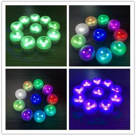 1.4" Mini Submersible LED Lights (10-Pack), Small Underwater Lights ...