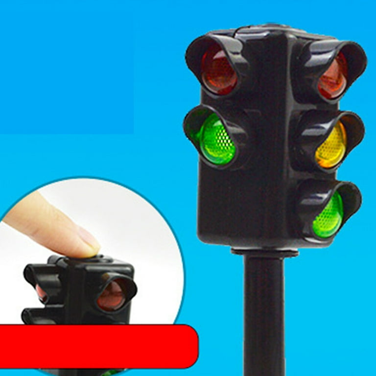 Road Tape For Kids 3-Pack Mini Traffic Light Toys - Educational Road ...