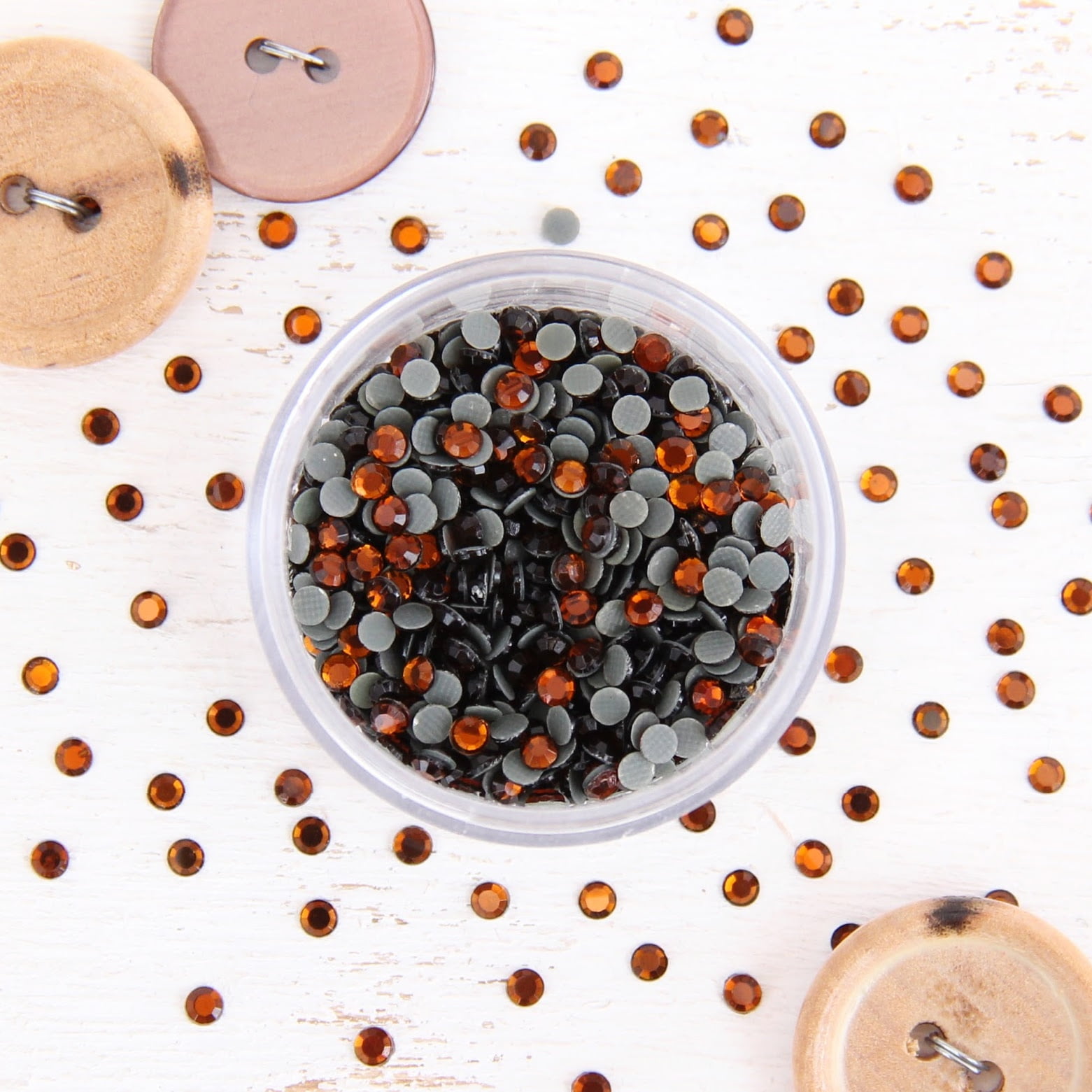 Hot Fix Rhinestones by Threadart SS10 (3mm) - Smoked Topaz - 10 Gross ...