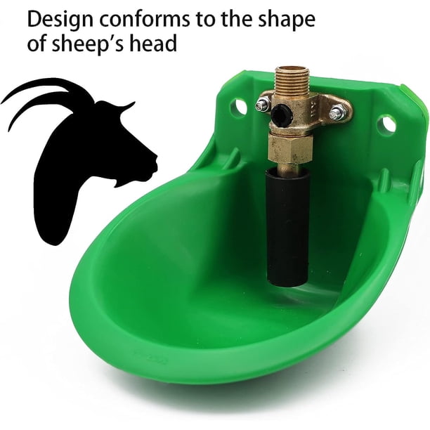Paquete Tazón de agua automático para ovejas y cabras con válvula de ...