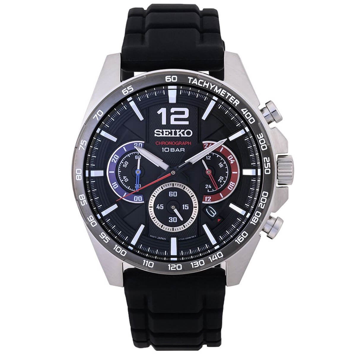 Click here for Seiko Ssb347p1 Mens Chronograph Black Silicone Str... prices