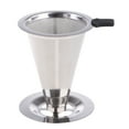 Reusable Coffee Filter 304 Stainless Steel Cone Coffee Filter Baskets ...