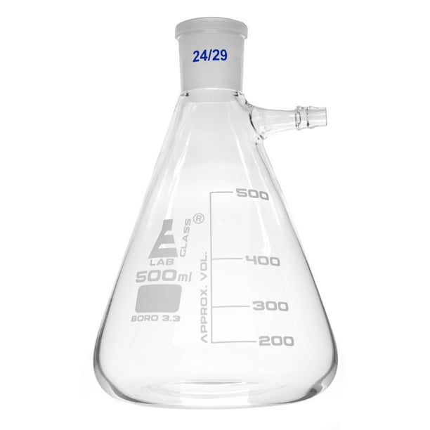 Buchner Filtering Flask, 500ml - Socket Size 24/29 - Interchangeable ... Buchner Filtering Flask, 500ml - Socket Size 24/29 - Interchangeable ...