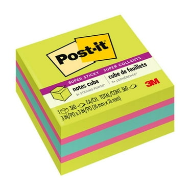 Think Positive Be Positive Sticky Note Cube / 600 Sheets / 2.75" Memo ...