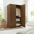 Render Wardrobe Closet in Walnut - Walmart.com