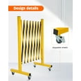 Expandable Barricade with Wheels 11.5 Feet Long Retractable Metal ...