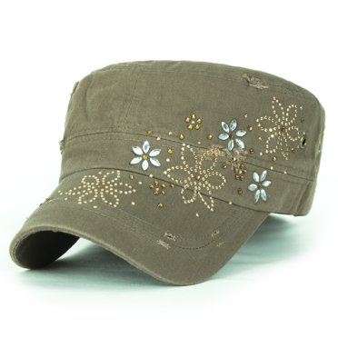 Pink Camouflage Print Cotton Cadet Cap - Walmart.com