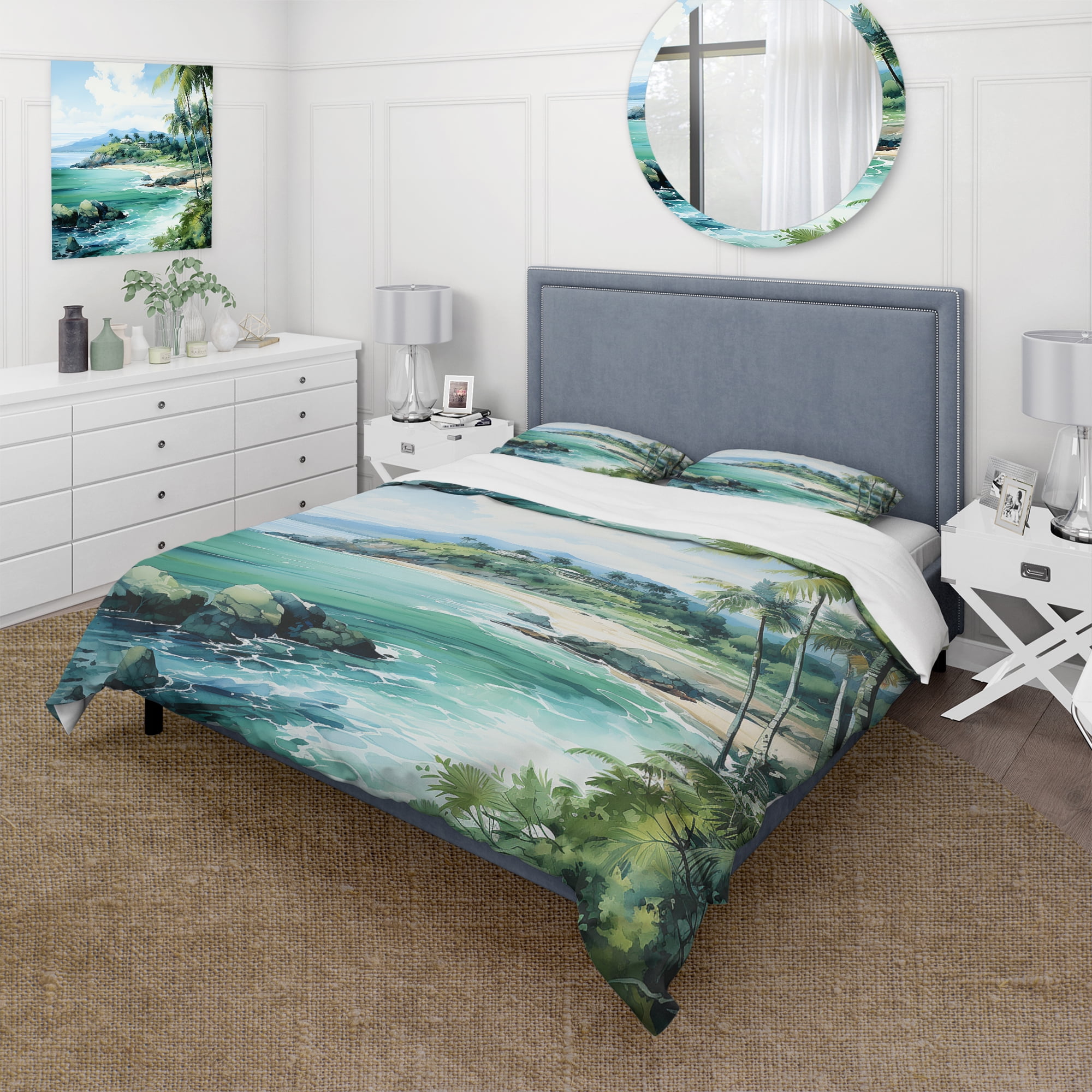 Click here for Designart Escape To A Tropical Beach Ii Coastal Tr... prices