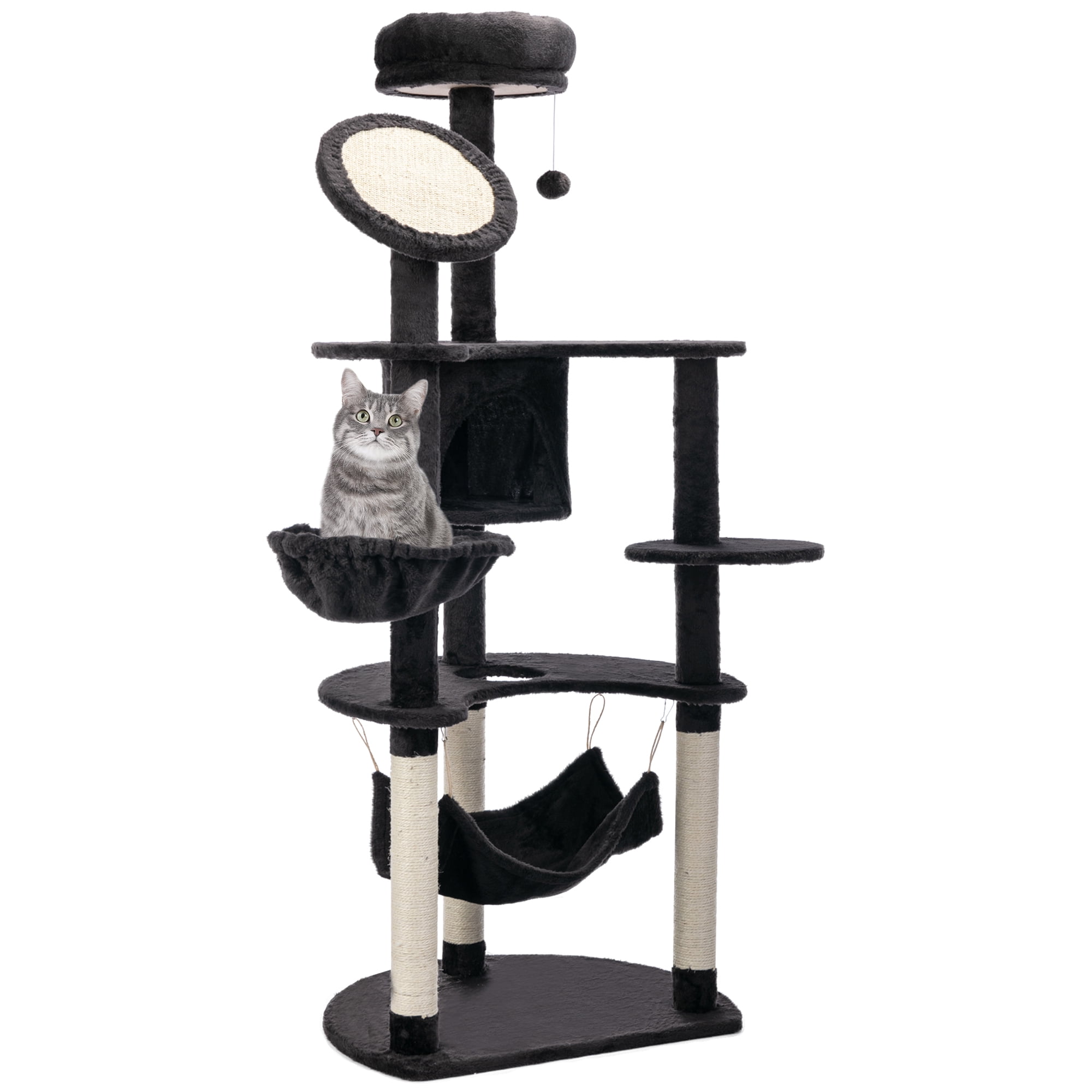 Click here for Pawhut Multi-Level Plush Cat Tree For Large Cats A... prices