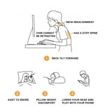 HCJKDU Ergonomic Pillow for Back Sleeping, Deep Sleep Pillows for Neck ...