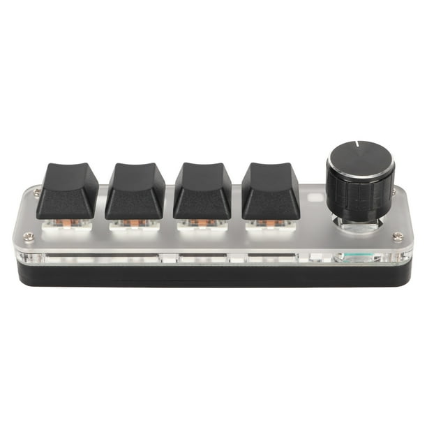 Blue Switch Gaming Keyboard,USB Mini 4 Key Key Macro Mechanical ...